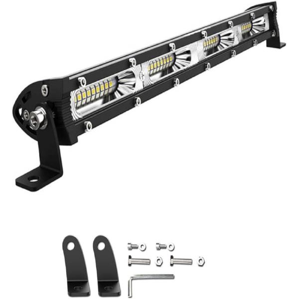 バリエーションコード : 2B2O0F8W2K・LEDワークライト ライトバー60W/ 120w　７/ 13インチ 12v/24v 汎用作業灯はコンボビームと三列リフレクターにより高輝度を実現しました。・アルミ合金製素材を使用し、さらに放熱...