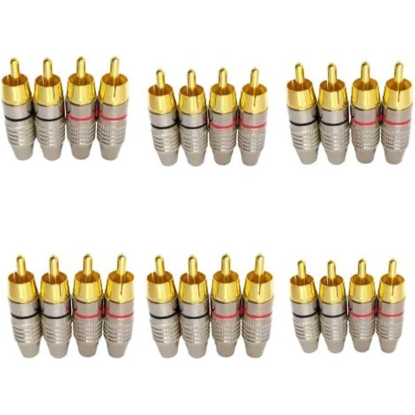 バリエーションコード : 2B2OQ8H5HW自作RCAケーブルに必要なはんだレスタイプのRCAオスプラグです。簡単に識別できるよう赤と黒のラインが入っていますので、機器の距離にぴったりの長さのケーブルを作成するのに便利です。高品質なメタル...