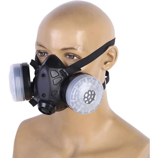 ダブルフィルターが付いたコスプレ用ガスマスクです。サバゲー用としてもお使いいただけます。頭の後ろにバンドが付いており動いても外れにくく、首にもワンタッチで取り外し可能なベルト付きです。ベルトはサイズ調整可能です。口、鼻を覆う部分はぴったりと...
