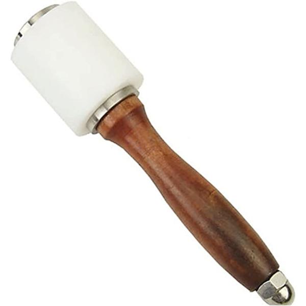 ・レザークラフト ハンマー 打ち具 。 アルミ ラウンドモール カービング モウル 。 刻印 革細工 革工具 菱目打ち　にお使いください・・プロ仕様。レザークラフト用カービングハンマーです。丸みを帯びた形状がどんな角度からでも打ちやすくして...