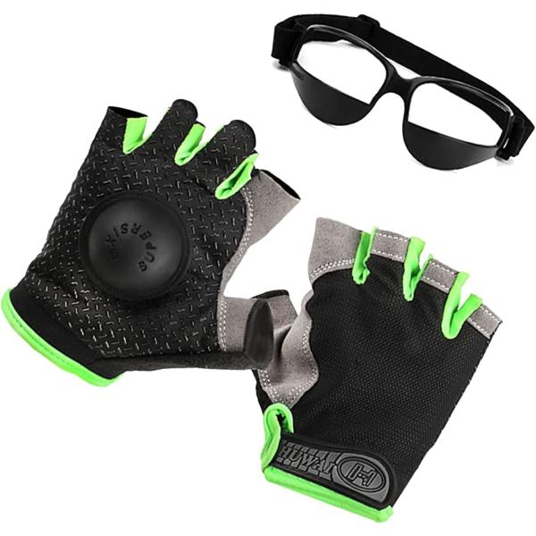 バリエーションコード : 2B2QHTVLK0「バスケ練習器具」バスケットボール練習用のグローブとゴーグルのセットです。家での練習にぴったりの商品です。「グローブ」ドリブル練習用のグローブです。バスケのドリブルは手のひらではなく、指先でコン...