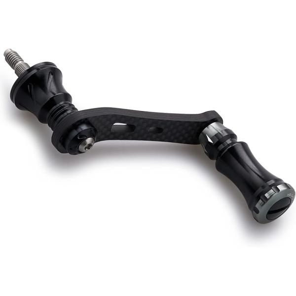 バリエーションコード : 2B2SW1FNGC・「ライトゲーム 渓流釣り用」1.5K炭素布のハンドルで更に強度アップ、15mm直径軽量ノブ搭載、全体的に軽量。・「サイズ」ハンドル軸心距離42mm、ノブ直径15mm 「総重」19g(シマノ用)...