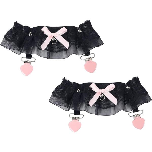 バリエーションコード : 2B6LHJL4VF・ガーターベルト風な、脚周りをイメチェンできちゃうアイテム。・パンキッシュなファッションから、ゴスロリ系、Ｖ系など、ちょっとしたアクセントにも。・太もも、膝上、脛等お好みの位置でお使いいただけま...