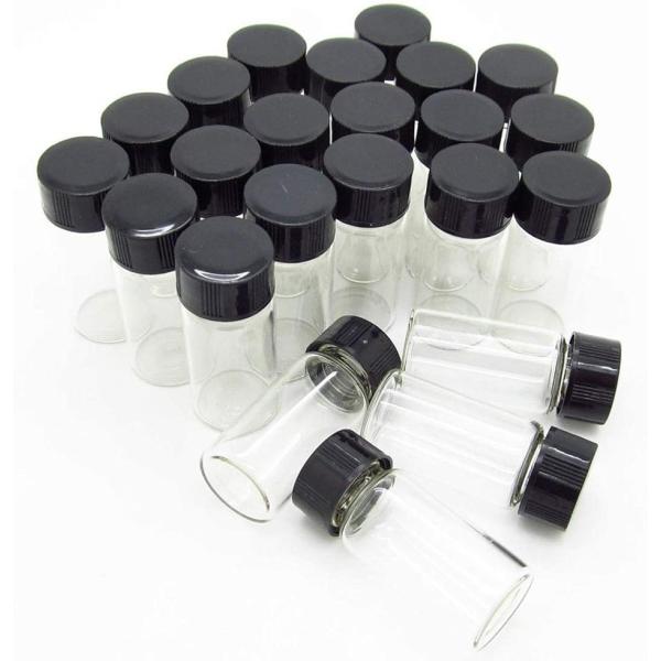 バリエーションコード : 2B41RIKDRO・ガラス製の小瓶。20ml 20本・小物の小分け、保存に最適。・一時保管、保存用、旅行用、プレゼント用、グッズ、ミニチュア作品作りなど多用途にご使用いただけます。・「サイズ」径27mm、高さ57...