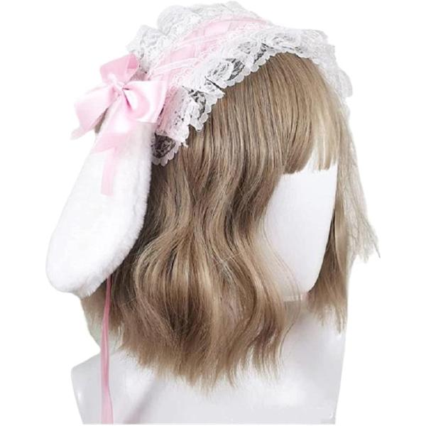 バリエーションコード : 2B42LPV8VF・ふんわり可愛いパステルカラー、たっぷりのレース使い、ぴょこんとうさ耳が超かわいい。・ヘッドドレスだけ、うさ耳だけ、などアレンジが色々楽しめる。簡単にロリータファッション、メイド風コスプレが決ま...