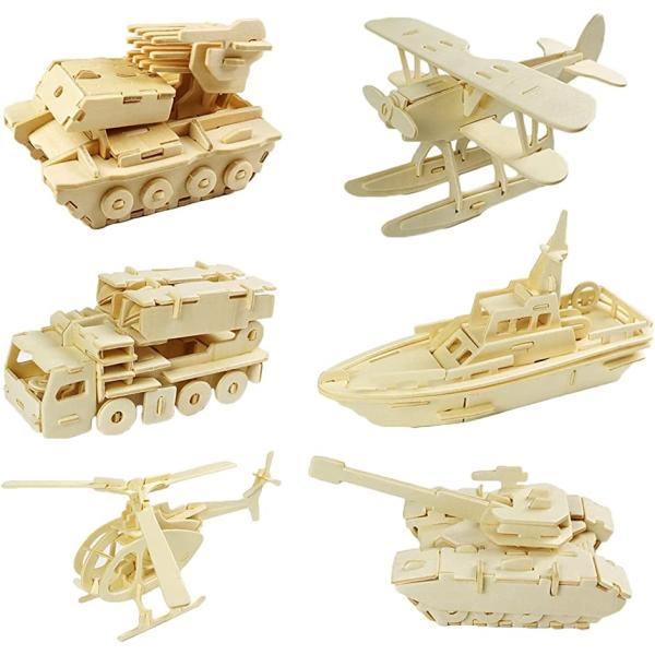 バリエーションコード : 2B4I4XFT8H・「立体 木製パズル 戦闘車 ６種類セット。」子供の興味を引く戦闘車 木製 の組み立て式立体パズル ６種類セットです。・「お子様の創造力や集中力の向上にも」頭をフルに働かせてパズルを作り上げるこ...