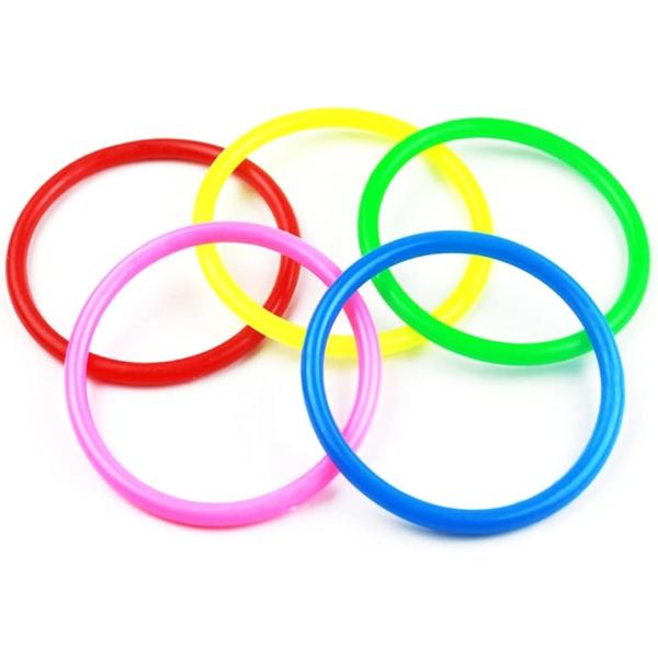 バリエーションコード : 2B4HNORQWO「子供から大人まで楽しく遊べる」学校行事やレクリエーション、イベント等で大活躍。子供から大人まで楽しく遊べるカラフルな輪投げの輪（投げ輪）20個セットになります。「軽くて投げやすい」軽量で投げや...