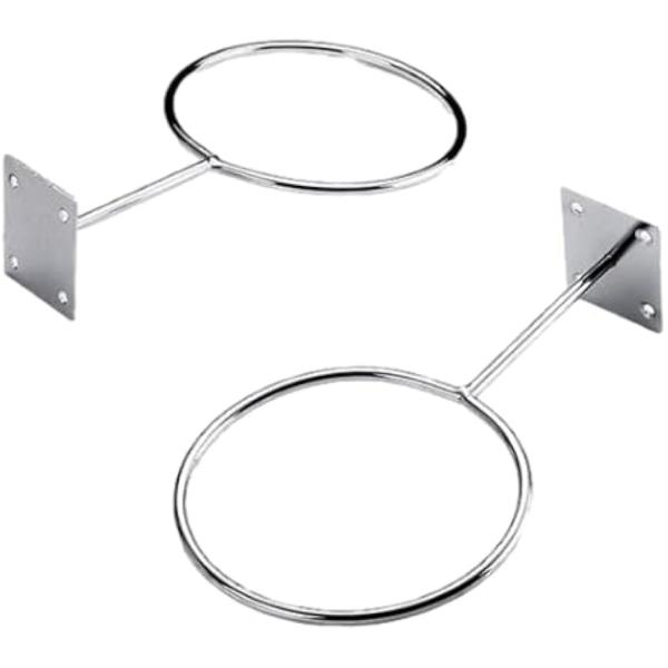 ・ボール用のディスプレイラックです。2個セット(固定用ネジ付き)。・ラグビーボール、サッカーボール、バレーボール、バスケットボールなど様々なボールを展示できます。・記念のサインボールをオシャレにディスプレイ?・店舗でのディスプレイ用にも最適...