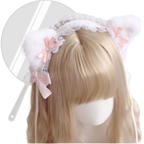 バリエーションコード : 2B4J598D4W・かわいい猫耳の髪飾り、カチューシャです。肌触りのいいフリルのレース素材を使用したヘアアクセサリーで、衣装やコスに合わせてファッションを楽しめるように、沢山のカラーバリエーションを用意しました。...