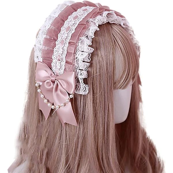 バリエーションコード : 2B4J5JUWD4・肌触りのいいフリルのレースと左右のリボンが特徴のかわいいヘッドドレス、カチューシャです。衣装やコスに合わせてファッションを楽しめるように、沢山のカラーバリエーションを用意しました。・ハロウィン...