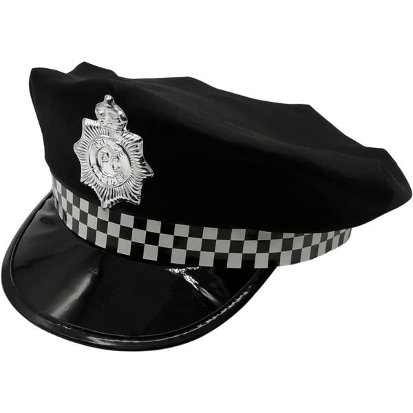 ・手軽にかぶれて、それなりにカッコイイ警官になりきれる、レディース用ポリスハットです。モノトーンのチエック柄がかわいく存在感をアピール. お手持ちの服や別売りの警官コスチュームと合わせてアメリカンポリスに変身できます。・ポリスハットはしっか...