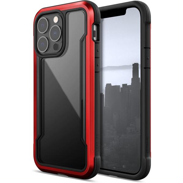 iPhone 13 Pro (6.1インチ)(2021)対応、X-Doria ブランド 米軍MIL規格 (MIL-STD-810G）取得 耐衝撃 スリムケース です。アルミニウム + ポリカーボネイト + TPU の3種類の素材を使用したデ...