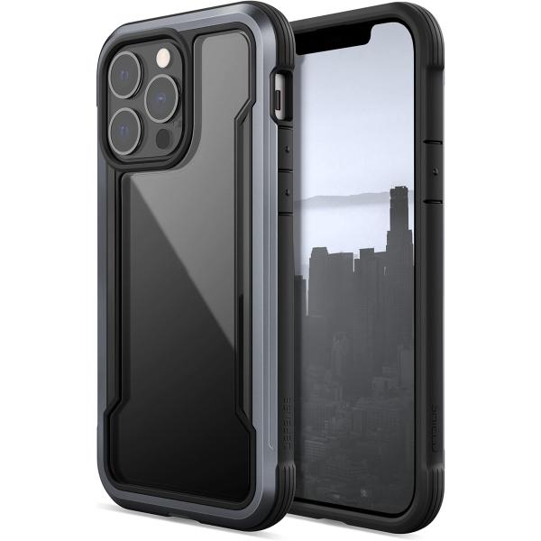 iPhone 13 Pro (6.1インチ)(2021)対応、X-Doria ブランド 米軍MIL規格 (MIL-STD-810G）取得 耐衝撃 スリムケース です。アルミニウム + ポリカーボネイト + TPU の3種類の素材を使用したデ...