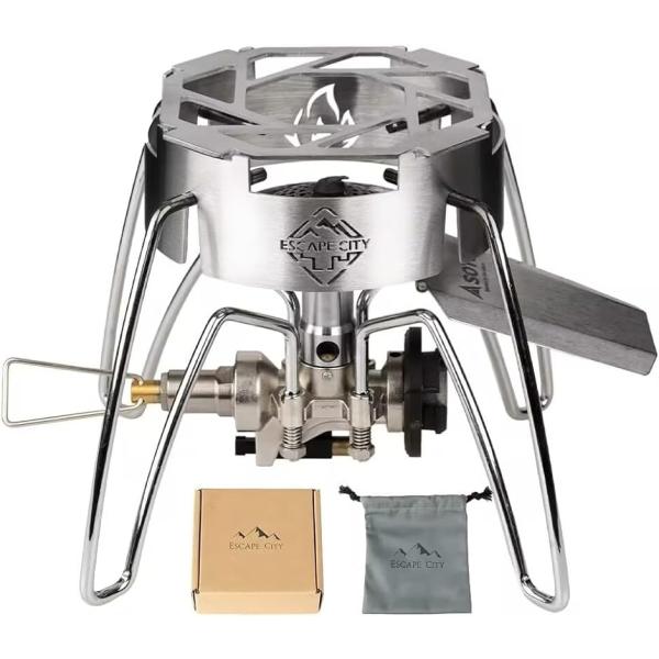 ＊この商品は五徳のみです。バーナーは付属していません。「一台二役」風防機能兼用な五徳です。リング形の五徳はクッカーをしっかり固定でき、風防機能によるとバーナーの燃焼効率も上がるのでガスを節約できます。SOTO310などのバーナーは元々五徳が...