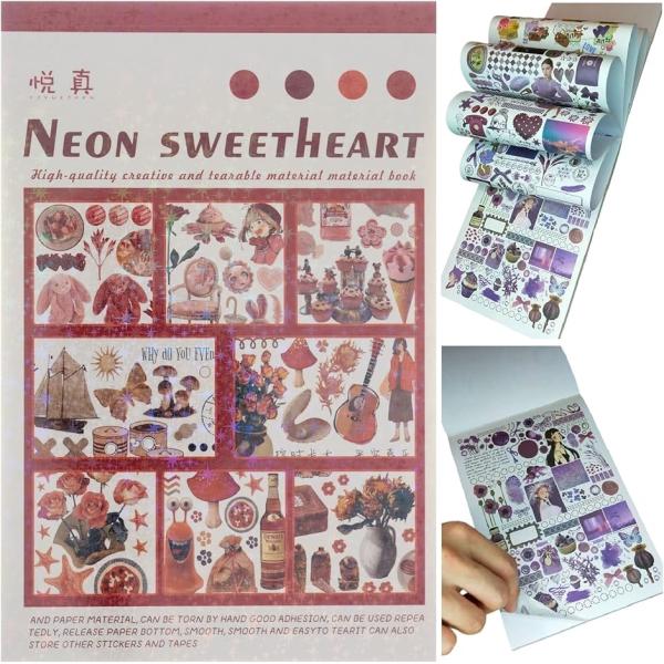 バリエーションコード : 2B4ND9OT3W＊50ページ（約1000種）のフレークシールがノートになっており、持ち運びやすく、保管にも場所を取りません?＊手帳、日記帳、ノート、スケジュール、カレンダー、スマホ、手紙などを自分好みのジャンク...