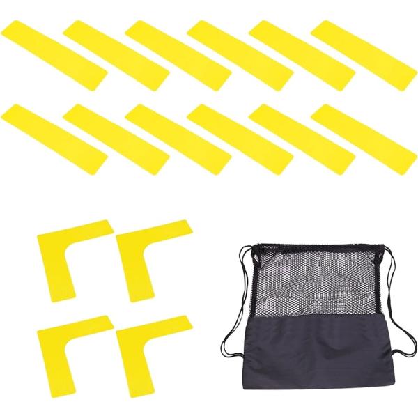 バリエーションコード : 2B4OWC1438・ラインマーカーは、直線12枚、直角4枚の16枚セット。置くだけで簡単にコートを作れ、サッカーやフットサル、テニス、バドミントンなどを手軽に楽しめます。汚れに強いPVC製で床面に置くだけ、室内、...