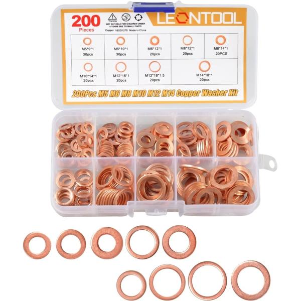 使いやすさ：ワッシャーの滑らかな表面は、ナットとネジの間の摩擦を減らし、漏れや圧力の分散を防ぎます。収納ボックス：小さなコンパートメントを備えたプラスチック製の収納ボックスは、使いやすさのためにさまざまなサイズの平ワッシャーを簡単に分類でき...