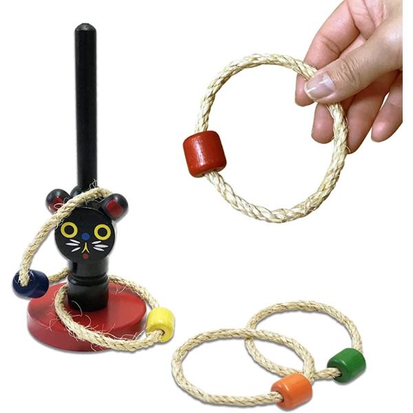 バリエーションコード : 2B4V10CFND・「親子で遊べるなつかし玩具」昔なつかしの輪投げはおじいちゃんからお父さんまで男の子なら一度は経験した遊びではないでしょうか？キッズ用のおもちゃとしてではなくこの機会にぜひお子様やお孫さんと遊ん...