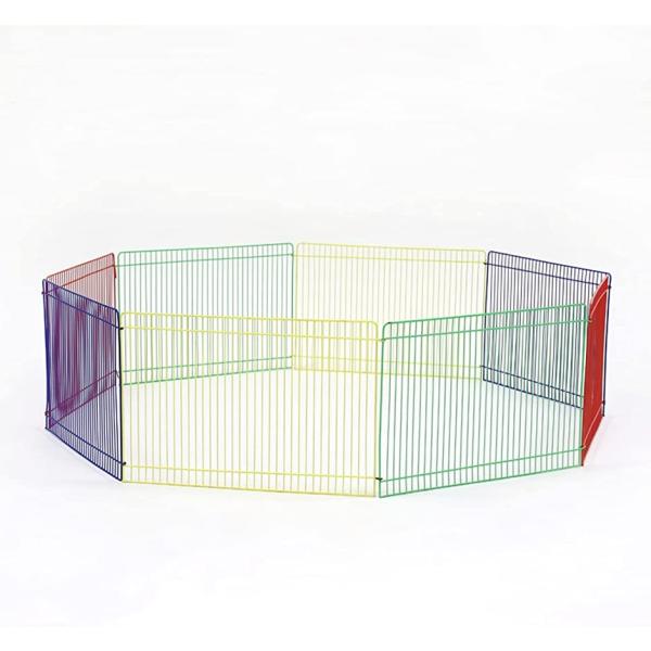 ・老犬などソファーの下に入って出られなくなったりしないようガードしたり、犬や猫などのボールやおもちゃが入らないようにガードしたりするのにおススメのペットサークルです。ウサギやモルモット、ハムスター、ハリネズミ、カメなどの小動物を遊ばせるのに...