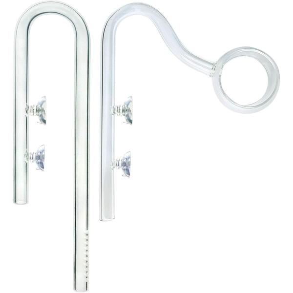 バリエーションコード : 2B60OF11FN・クリアガラス製の水槽用 12/16mm スピン型 出水用パイプとJ型 吸水用パイプのセットです。・透明度が高いガラスを使用し、曲線を生かした優美なデザインで美しいアクアリウムを演出します。・適...