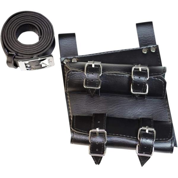 バリエーションコード : 2B62L9JTPO刀剣ベルト付きホルダーです。シンプルなデザインで侍や武士はもちろん騎士、海賊、忍者、など様々な剣士衣装に合います。用途によって1本用、2本用.、3本用をお選びください。また、付属のベルトは簡易な...