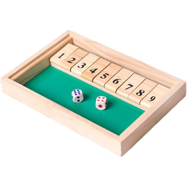 ・シャット・ザ・ボックス Shut The Box シャットザボックス ゲーム サイコロ パーティ ボード サイコロゲーム ダイス 数字 木製・家族ゲーム、バーゲーム、パーティーゲーム、ボードゲームとして歴史があるシャットザボックス。・「遊...