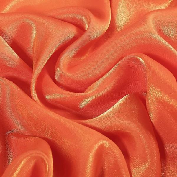 バリエーションコード : 2B4685SYNS・シルク 風 ポリエステルサテン 生地 です。カラー:オレンジ(橙色)　長さ：約2mx幅1.5m＊切り分けた状態で個別に包装済み。手動計測の為長さに±数cmの誤差が有ります。重量：約280g(1...
