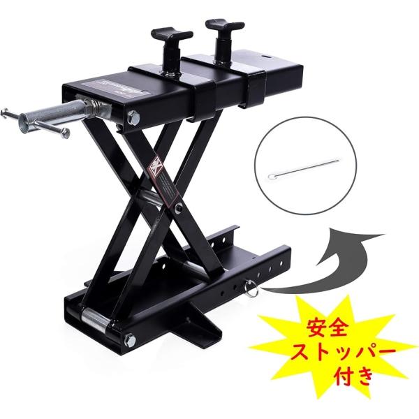 バリエーションコード : 2B6436CQX1・「積載能力抜群」移動がラクなコンパクト型ジャッキは簡単なリフト機構を通して、安全で、手軽にバイクのメンテナンスを行います。最大500 kg（1100LBS）までの荷重が可能です。・「安全性抜群...