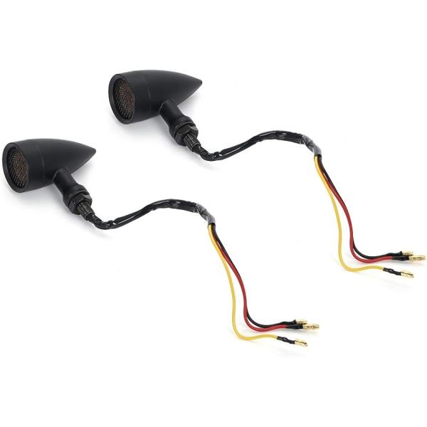 バリエーションコード : 2B9JOX93O3・こちらは「ブラック2個セット」になります。仕様：12V　ウィンカーレンズ直径(約)：40mm ボルトサイズ：M10（10mm）配線：黄＞ウインカー 赤＞ポジション 黒＞アース ＊配線の色は入荷...