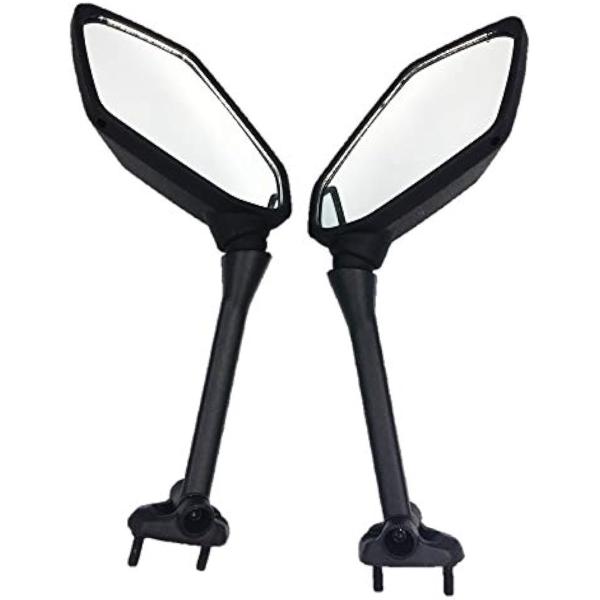 ・v左右セットのカワサキ バイク ミラー ロング タイプ・v純正品とほぼ同形状のロングステータイプのミラーになります。・vセット内容：左右セット カラー：ブラック v材質：ABS製シェル＆ガラスミラー＆アルミ製アーム・vミラー取付部ピッチ（...