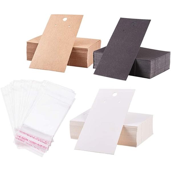 バリエーションコード : 2B6FIY0QHY・サイズ：長方形：90x50x0.1mm、穴：1〜5mm、3色、50個/色;OPPセロハン袋：155x60mm、穴：8mm、150個。・台紙とOPP袋のセットなので、手芸専門家には大変おすすめで...