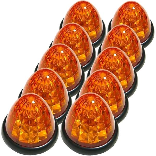 バリエーションコード : 2BFXC198KZ・24V用 16LEDトラック用サイドマーカー・セット内容： 「ブルー」マーカーランプ（青）x10個 (10個セット）　「イエロー」マーカーランプ（黄色）x10個 (10個セット） 「イエロー/...