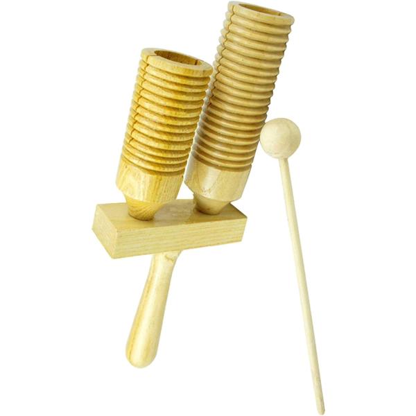 バリエーションコード : 2B6LXLO4DS・〜イベントや演奏会でも大活躍・　木製ウッドアゴゴ〜　叩く箇所で全く違う音が楽しめます、楽器が弾けない方でも楽しく演奏ができる木製アゴゴご用意致しました。・大人から子供まで幅広い年代の方々に楽し...