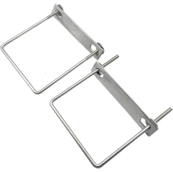 バリエーションコード : 2B6WPGN9WV・穴を開けずにアルミ柱への固定ベースを作れる、 コ型ステンレスボルト2個セットです。・防犯ライトや物干しベース、目隠し、日よけ、加工しやすい木材への変換固定ベース、ブラケットへの配管の固定、その...