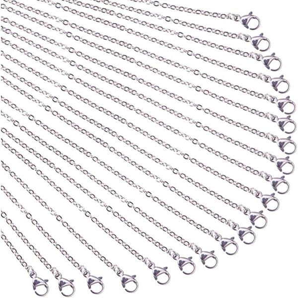 バリエーションコード : 2B821CUFO8・?サイズ：長さ約45cm、厚さ2mm、リンク：2.4x2x0.3mm、約20連/セット。パッケージ：70x50x50mm。・?高品質な304ステンレスを採用したネックレス用チェーンなので、腐食...