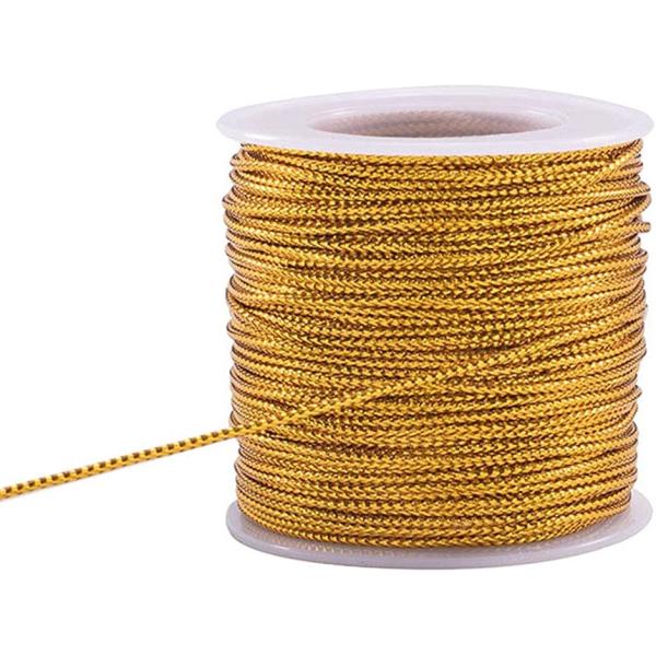 ・サイズ：厚さ約2mm、約50m /巻。・素材：丈夫で耐久性のある金属コードで作られており、壊れにくく、再利用可能で多目的で、切断時にエッジが磨耗しません。・アクセサリーパーツの基本アイテム。ハンドメイド作品のパーツに是非ご使用下さい..・...