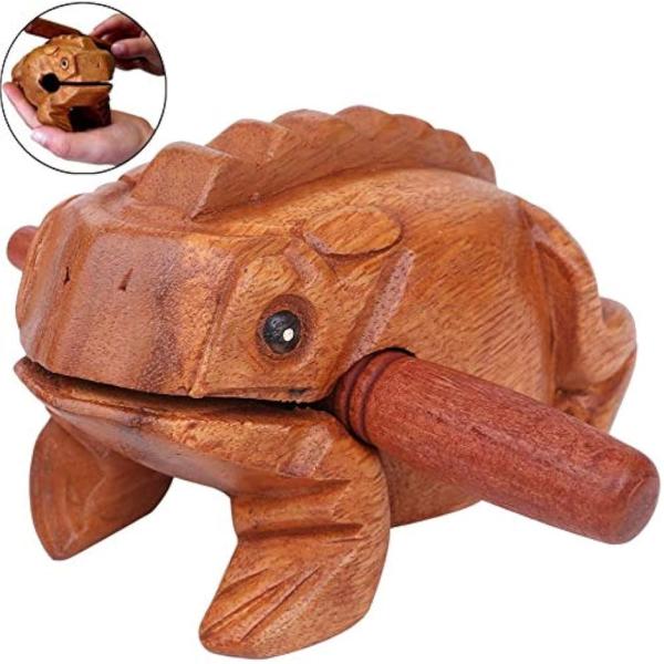 バリエーションコード : 2B8N4Q43KV愛くるしい表情に癒される。アジアの打楽器カエルのギロです。S， L， XXLの3サイズをご用意いたしました。付属のスティックで背中をこするとコロコロとカエルの鳴き声のような音がします。柔らかく味...