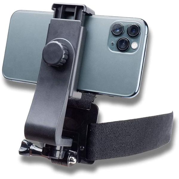 バリエーションコード : 2B6FQ6NSIU・目上の固定部にiPhoneやスマホを挟んだ状態で動画や写真の撮影をすることができる、頭に装着して使用する撮影用ベルトです。・ベルトの裏部分に滑り止め加工を施していますので、アクティビティによる...