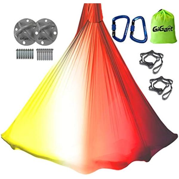 バリエーションコード : 2B8SI94ICU「おかげさまで累計販売台数6642台突破」GiGant (ギグアント)エアリアルヨガハンモックベストセラーNo.1商品から待望のNEカラーバリエーションが新登場。「まだほとんどのヨガスタジオでも...