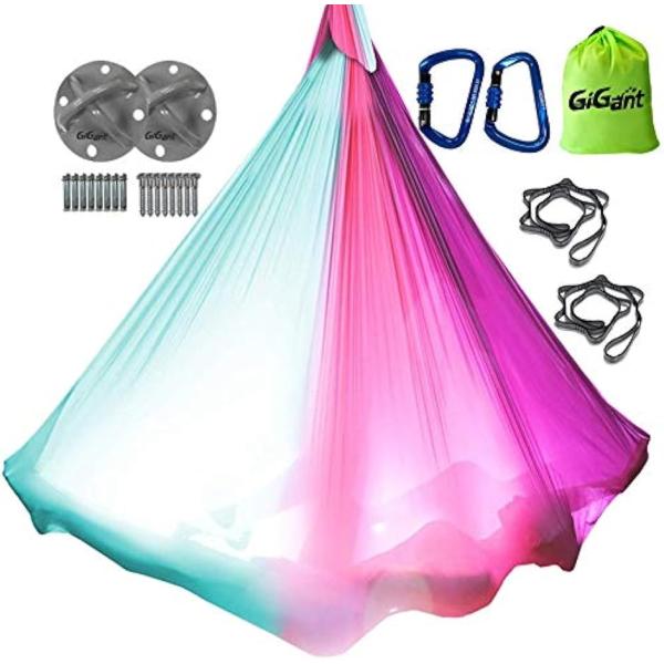 バリエーションコード : 2B8SI94ICU「おかげさまで累計販売台数6642台突破」GiGant (ギグアント)エアリアルヨガハンモックベストセラーNo.1商品から待望のNEカラーバリエーションが新登場。「まだほとんどのヨガスタジオでも...