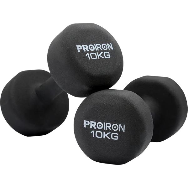 バリエーションコード : 2BJXJ22WTS・ダンベルの重量：10kg・サイズ：(約)幅26.37cmx奥行12.5cmx高さ11.78cm・材質：スチール/ネオプレンコーティング・入り数：2個セット＊ 明るいロゴと重量の表記は簡単に見え...