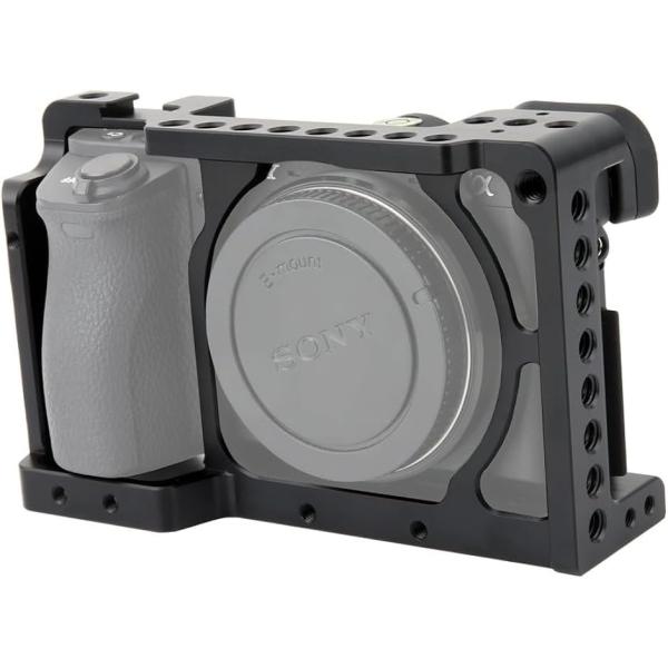 「多機能のデザイン」このDSLRカメラケージはソニーA6000 A6300 A6400 A6500 Nex-7ミラーレスカメラに対応します。貴重なカメラを損なうことなくより良い撮影を行うことができます。プロやアマチュアを問わず、カメラマン、...