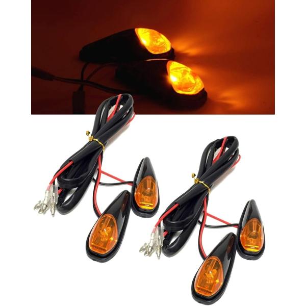 バリエーションコード : 2BF4SBEYQ3・＊＊＊ バイク ウインカー ＊＊＊・高輝度LEDフロントウインカー。 カウルに両面テープで貼り付けるタイプです。・「レンズ」オレンジ　「付属品」両面テープ・「サイズ(約)」ライト：61x24x...