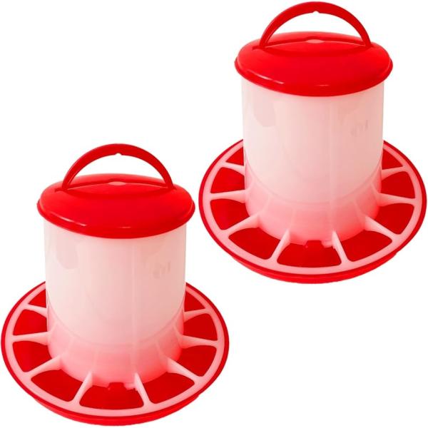 バリエーションコード : 2B903U8SH5「効率的な給餌・給水」MONOSTOREの自動給水器（水入れ）と自動給餌器（餌入れ）のセットは、鶏（にわとり）やひよこ、アヒルやうずらなどの家禽に効率的な給餌・給水を提供します。手間をかけずに常...