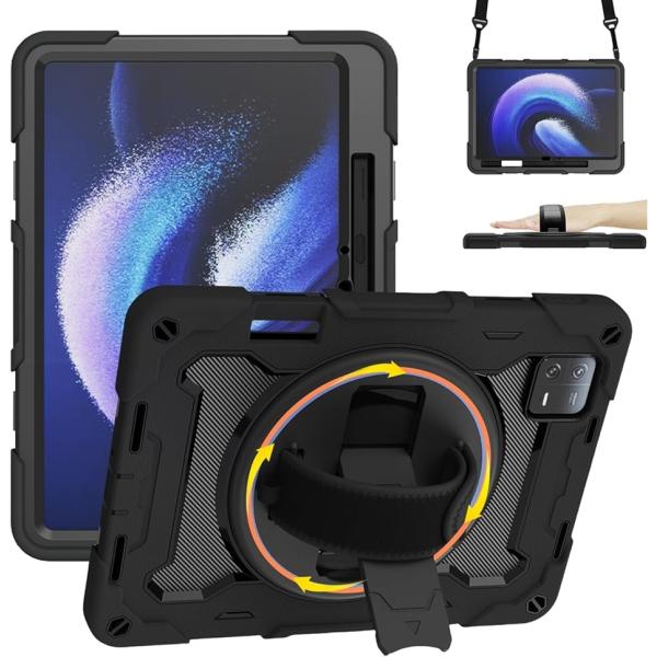 「対応機種」：2024年発売のXiaomi Pad 6/6 Pro新型のみに対応できる専用デザインです。ご注意：Xiaomi Pad 6S Proの機種に対応できません。ご購入になる前に、機種をしっかりと確認してください。「ハンドストラップ...