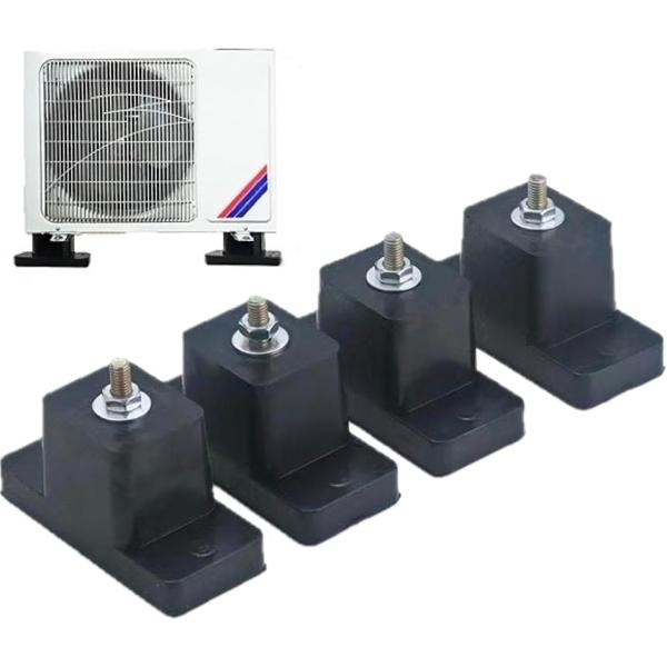 「騒音軽減に最適」エアコンの室外機の振動とガタガタ音を軽減できる防振パッドです。ラバー素材が衝撃を吸収し、周囲への振動や騒音を低減します。室外機が道路に面している場所や隣の家に近い環境でおすすめです。騒音を防ぐことで、勉強に集中でき、快適な...