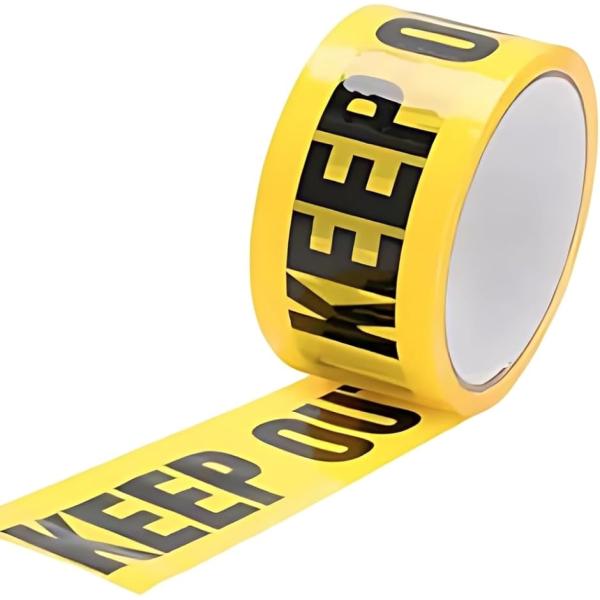 バリエーションコード : 2B9L5HXPSQ「4種類の警告表示で多用途に対応」KEEP OUT、DO NOT ENTER、CAUTION、WARNINGの4種類の警告メッセージがプリントされており、イベントや工事現場など、さまざまなシーン...