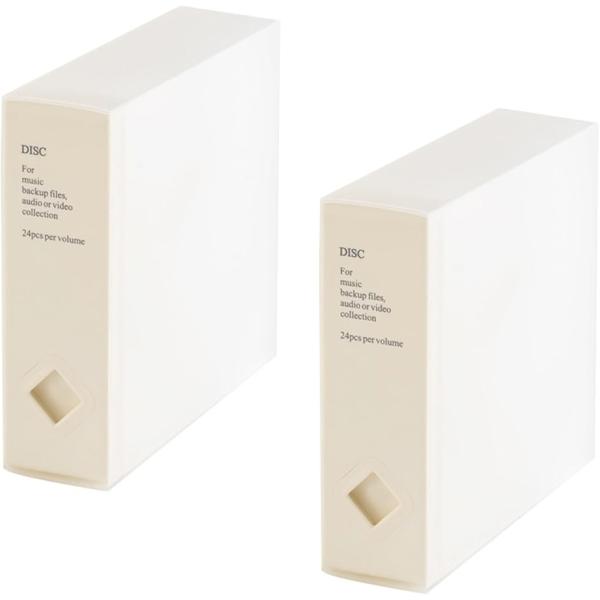 バリエーションコード : 2B919YXP4R「24枚収納」大切なCDやブルーレイ、DVDをすっきり整理整頓できる収納ケース2個セットです。たっぷり収納できるセットで、整理整頓が一気に進みます。「コンパクトで省スペース」場所を取らない設計で...