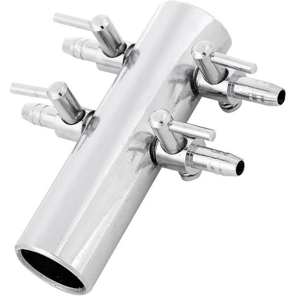 バリエーションコード : 2B93TFLDDJ水槽用のエアーチューブを接続できる4連エアー分岐パイプです。エアポンプからの酸素の流れを各分岐管それぞれで調節できます。耐久性が高く錆びにくいステンレス製です。同時に複数の水槽にエアーを供給する...