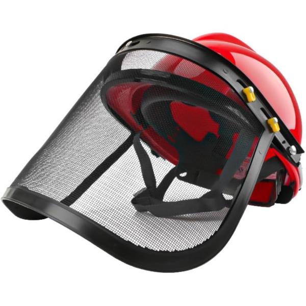 バリエーションコード : 2B93YJUR3R「顔全体を守るメッシュ防護面で安全作業」草刈り作業中に飛散する草木の破片や小石から顔を守る安全設計。衝撃に強い素材を採用し、しっかりと顔全体安全性を確保し、安心して作業に集中できます。「快適な視...